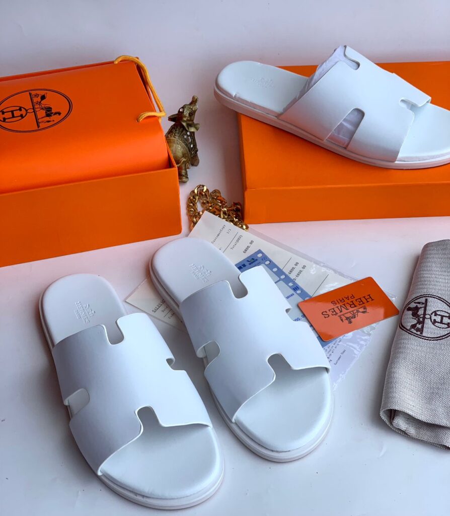 Classy White Hermes Pam Slipper CNP - Ciska Prime - Style | Quality | Trust